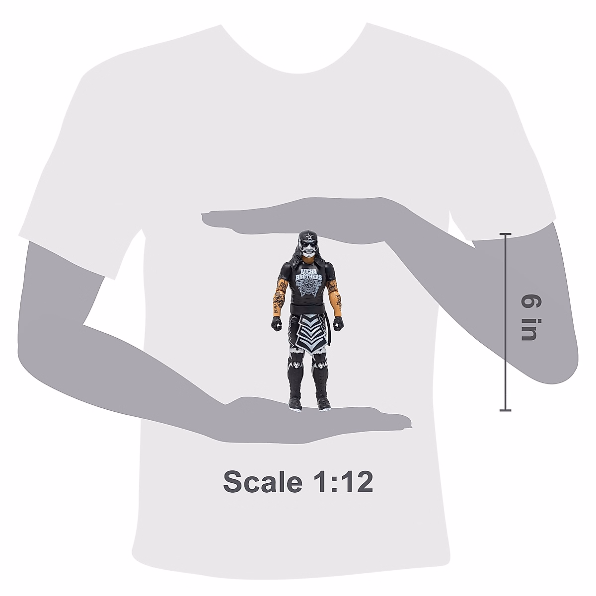 Boss Fight Studio Penta El Zero M, Legends of Lucha Libre Fanaticos Collectible Action Figure – Highly Articulated Figurine with Authentic Design, Detailed Sculpting, and Custom Blister Card – 1:12