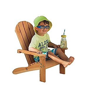 KidKraft Wooden Adirondack Children's Outdoor Chair, Kid's Patio Furniture, Honey, Gift for Ages 3-8 21.5 x 19.2 x 24.5