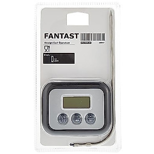 Ikea Fantast Meat Digital Thermometer/Timer, Black