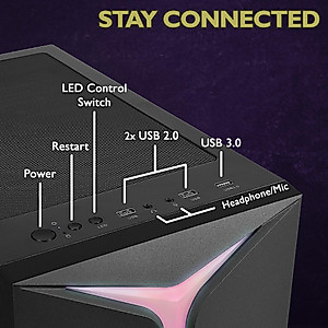 Cobratype Canebrake Gaming PC - AMD Ryzen 5 5600G, AMD Radeon Vega 7 Graphics, 16GB DDR4 RAM, 512GB NVMe, Windows 11 - Gaming Desktop