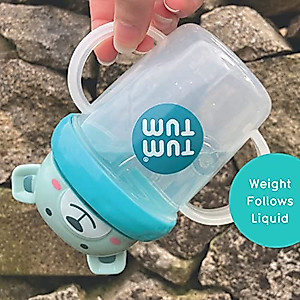 TUM TUM Tippy Up Free Flow Sippy Cup (No Valve), Sippy Cup for Toddlers, 200ml, BPA Free (Boris Bear)