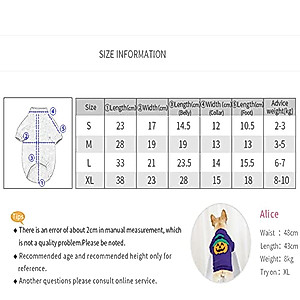 Neiwech Dog Sweater Halloween Pumpkin Pet Dog Sweaters Holiday Party Knitwear for Puppy (Purple, M)