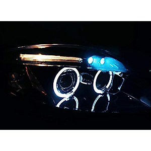 iJDMTOY 2pcs Ice Blue 3-SMD High Power Projector LED Eagle Eye Lights w/Back Bolt-On Screws For Parking Lights, Driving Fogs, etc