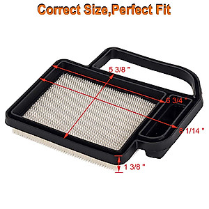 HIFROM Fuel Filter Air Filter with Pre Filter Compatible with Kohler SV470-610 15-21 Replace 25 050 22-S 2008302 2008302-S 2008306 2008306-S 2008303 2008303-S 2008304-S