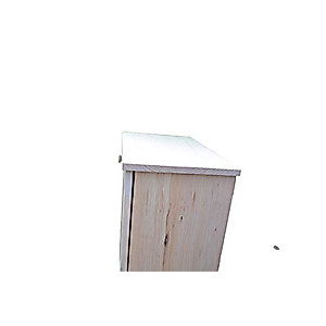 Amish Wares Tilt Out Solid Pine Unfinished Trash Bin Can Holder/Laundry Clothes Hamper