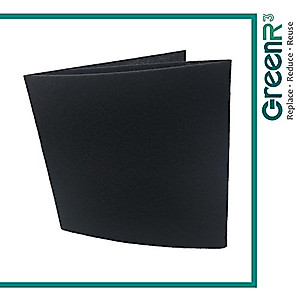 GreenR3 1-PACK Cut-to-Fit Carbon Pad 16 x 48 inches for Air Filters Charcoal Sheet fits Air Purifiers Range Hoods Furnace Filters removes Odor VOC Parts Accessories Replacement Replenishment and more
