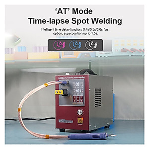Spot Welder Welding Equipment + Mobile Welding Pen Foot Pedal Controlled Or Automatic Induction Time-Lapse Spot Welding Function