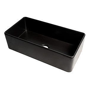 ALFI brand ABF3618-BM Kitchen Sink, Black Matte