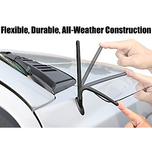 AntennaMastsRus - The Original 6 3/4 Inch is Compatible with Kia Soul (2010-2019) - Car Wash Proof Short Rubber Antenna - Internal Copper Coil - Premium Reception - German Engineered