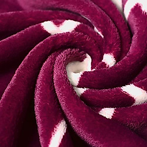 Gifts for Girlfriend Blanket, Romantic Gifts for Her, To My Girlfriend Gift Ideas, Birthday Gifts for Girlfriend From Boyfriend, Girlfriend Gifts, GF BF Presents, Throw Blanket 65” x 50” (Merlot Red)