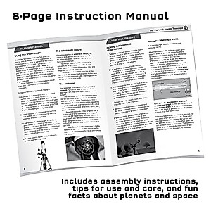 The Thames & Kosmos Telescope Essential STEM Tool | Childrens Refractor Telescope with 100x Magnification & Built-in Compass | Classic Scientific Device for Astronomical & Terrestrial Observations