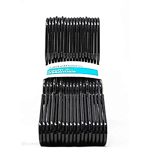 Room Essentials Plastic Adult Hangers - Black - 18-count