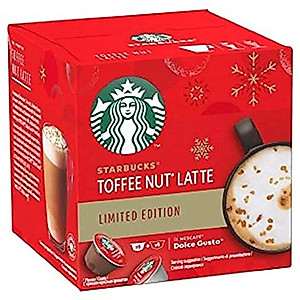 Dolce Gusto Starbucks Toffee Nut Latte Limited Edition 12 Capsules, 6 Drinks