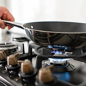 HRepair Cast Iron Wok Support Ring 9Inch Universal Non Slip Wok Rack Stand Fits Kitchen Samsung Ge Frigidaire Whirlpool Kitchenaid Lg Kenmore Gas Stove