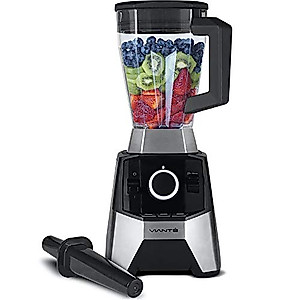 Professional Heavy Duty Power Blender. 1400-WATT motor. 64 oz BPA Free Tritan Jar. 33,000 RPM. Ideal for Making Smoothies, Almond Milk, Crushing Ice. Makes & Heats Soup. 10 Variable Speeds