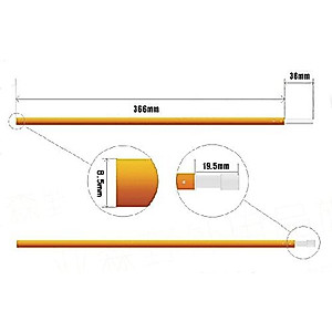 2pcs Aluminum Alloy Tent Pole Support Replacement Accessory for Camping Hiking, 142 inch/pc (1)