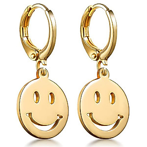 9 pairs /18 pairs, college style earrings, fashion personality earrings, smile heart star lightning and colorful pendant, make you look more vibrant, energetic, young.（age：over 3 years old）