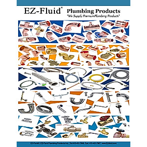 10Pcs EZ-Fluid Heavy Duty 1/2" Nom. Comp (5/8" OD Comp) x 3/8" OD Comp Squared Body Angle Stop Valve,1/4 Turn Handle,Chrome Brass Water Shut Off Ball Valve for Water Pipes,Faucet,Toilet, Sink