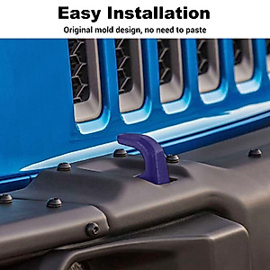 JWWY Bumper Tow Hook Covers Tow Trailer Hitch Receiver Cover Towing Hitch Rubber Sleeve Protector Cover Trim Fit for 2007-2025+Jeep Wrangler JL Gladiator JT 4XE JK Exterior Accessories 2pcs Purple