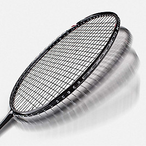 Senston Graphite Badminton Racket 6U, Single High-Grade Badminton Racquet, Professional Carbon Fiber Badminton Racket with Grip