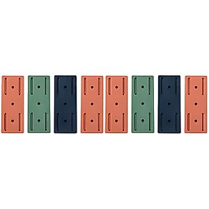 Zerodeko 8 Pcs Power Strip Wall Mount Fixator Holders Strips Cable Organizer (Random Color)