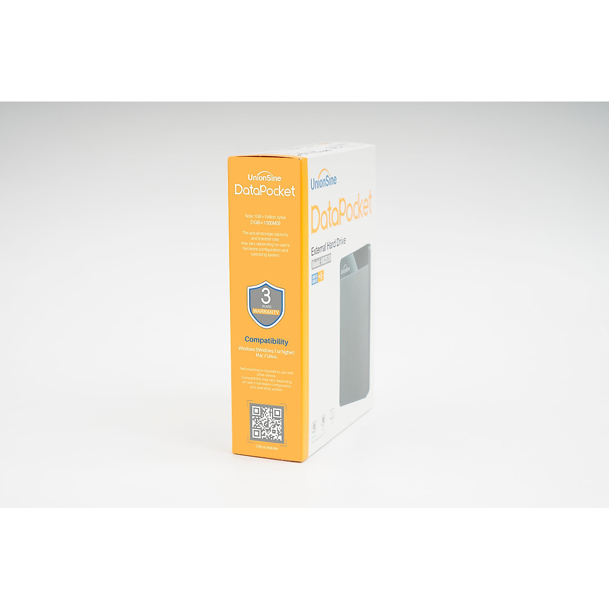 UnionSine 1TB Ultra Slim Portable External Hard Drive HDD-USB 3.0 for PC, Mac, Laptop, PS4, Xbox one,Xbox 360-Super Fast Transmission-HD-2510(Black)