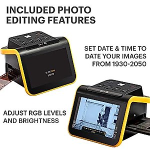 KODAK Slide N SCAN Film and Slide Scanner with Large 5” LCD Screen, Convert Color & B&W Negatives & Slides 35mm, 126, 110 Film Negatives & Slides to High Resolution 22MP JPEG Digital Photos