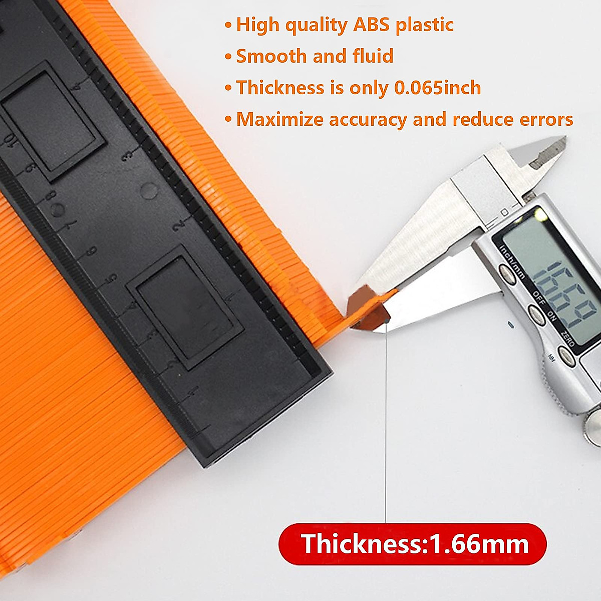 7 inch Aluminum Protractor Angle Finder & Contour Gauge(10 inch Lock), Miter Saw Protractor with Bubble Level, Irregular Shape Duplication Gage Tool for Carpentry, DIY Handyman, Home improvement