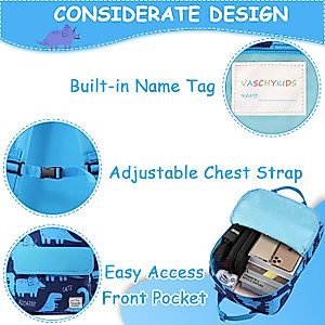 VASCHY Boys' Daypack Backpacks, Deep Blue