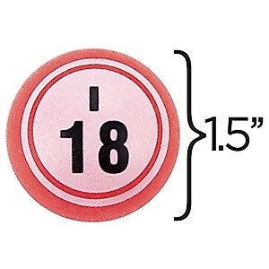 75 Natural Wood 7/8 Inch Bingo Balls -Wood Balls for Bingo Cages and Raffles - Compatible with Cages from Most Major Brands