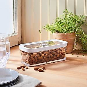 ZWILLING Fresh & Save Cube Box, Plastic, Airtight Dry Food Storage Container, 2-pc Medium Cube Set, M Container, .74-qt