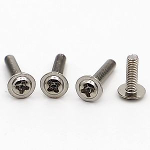 Wood Screw M2 M2.5 M3 M4 M5 Nickel Plating Pan Head Cross Recessed Screws for Computer Floppy DVD ROM Motherboard (Length : 8mm, Size : M2.5 50pcs)