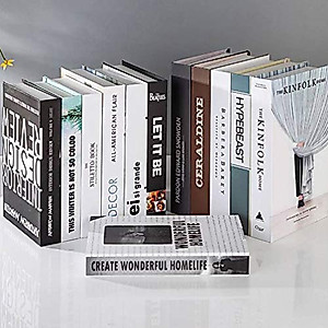 EXCEART 3pcs False Book Decorative Books Modern Faux Books Home Decoration Stacked Books for Bookshelf Library Coffee Tables and Shelves Random