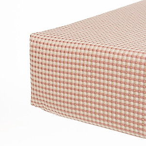 Crib Bedding Maddie Set by Glenna Jean | Baby Girl Nursery + Hand Crafted with Premium Quality Fabrics | Includes Quilt, Sheet and Bed Skirt with Pink and Ivory Accents