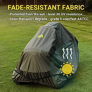 Riding Lawn Mower Cover Waterproof Outdoor, Riding Mower Cover, Riding Lawnmower Cover Waterproof Heavy Duty, Lawn Tractor Cover, Waterproof Lawn Mower Cover Waterproof Heavy Duty, Tractor Mower Cover