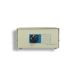 Kentek BNC 4 Way Manual Data Switch Box Female I/O ABCD Port for Coaxial BNC interface Video Display Monitors