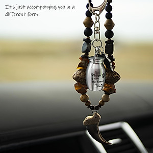 GCVOPTON 2 Pcs Pet Urns Keychain, Stainless Steel Cat Ashes Urn, Small Pet Urns for Dogs Ashes Keepsake, Pet Dog Cat Cremation Jewelry Pend Paw Print Memorial Urn with 2 Black Velvet Storage Bags