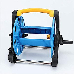 Wall Mounted Hose Holder Large Hose Car Wash Water Gun Hose Holder Reel Can Be Wound Around 30 To 40 Meters Cast Iron (Color : Blue, Size : One Size)
