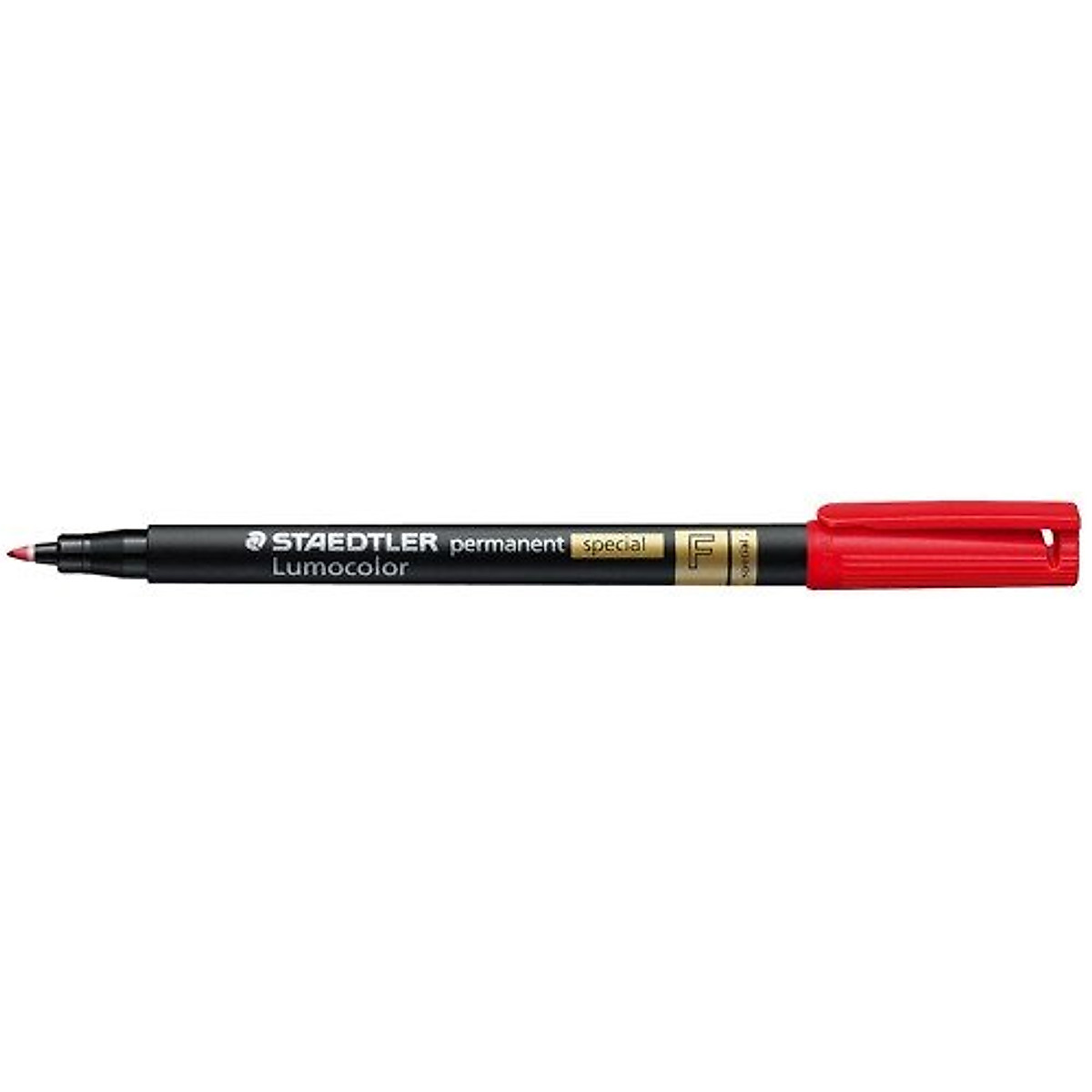 Staedtler Lumocolor Permanent Special Red Marker Fine 0.6mm box of 10