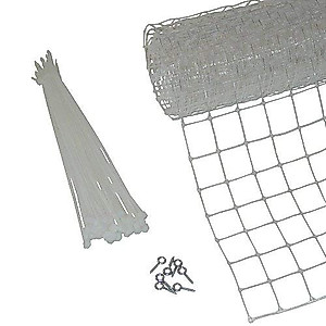 KidKusion Deck Guard | Made in USA | 16' L x 38" H | Clear | Outdoor Balcony and Stairway Deck Rail Safety Net | Child Safety; Pet Safety; Toy Safety, 4500