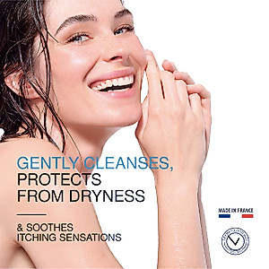 Uriage Xemose Cleansing Soothing Oil | Face & Body Daily Cleanser that Brings Instant & Long-Lasting Comfort to Very Dry Skin. With Glycerin & Ceramides | Soap-free, Fragrance-Free, 17 FlOz