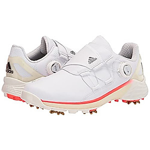adidas Women's ZG21 BOA Golf Shoes, Footwear White/Core Black/Solar Red, 11