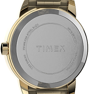 Timex Women's Easy Reader 25mm Watch – Gold-Tone Case White Dial with Tapered Expansion Band
