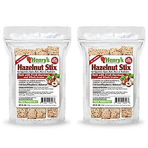 Henry's Hazelnut Stix - The Only Squirrel and Hamster Treat Baked Fresh to Order (4 oz (2-Pack))