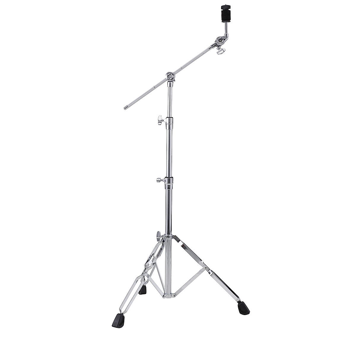 Pearl BC830 Double-Braced Cymbal Boom Stand, Medium Weight Boom Stand with Gearless UniLock Cymbal Tilter, Three-Tier Height Adjustment, and Sturdy Double-Braced legs.