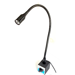 BiNFU 3W 110V/220V Flexible Horse Pipe led Industrial Work Lighting gooseneck CNC Miller Planer Machine Lathe Equipment Work lamp