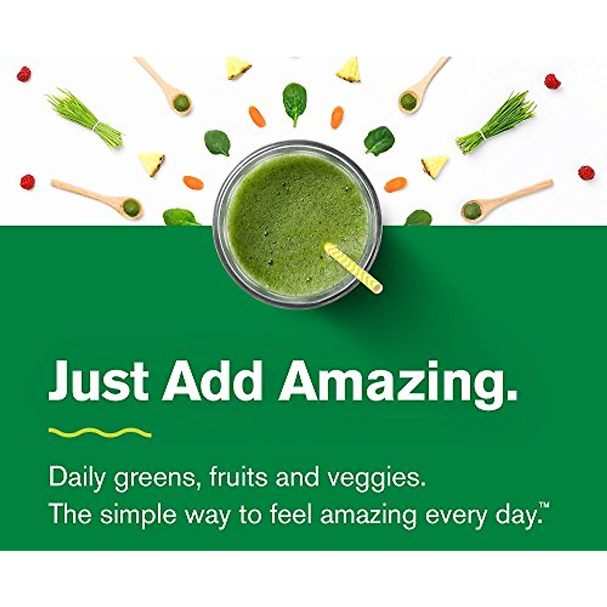 Amazing Grass Greens Blend Superfood: Super Greens Powder Smoothie Mix with Organic Spirulina, Beet Root Powder, Chlorella, Prebiotics & Probiotics, Chocolate, 100 Servings (Packaging May Vary)