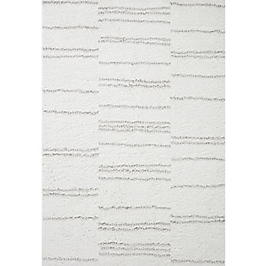 Loloi II Bliss Shag Collection BLS-02 White/Grey, 7'-10" x 10' Area Rug