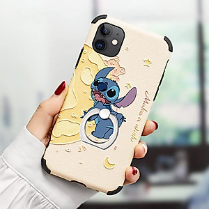 ZOSTLAND 3Pack Naughty Funny Blue Alien ET Handstand Alien Phone Ring Universal 360°Adjustable Phone Case Finger Grip Stand Holder Desk Stent Mount Car Compatible with iPhone15 14 13 12 MAX Plus iPad