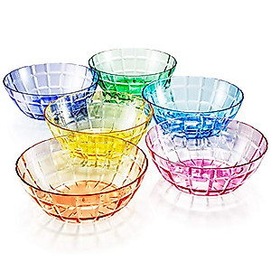 SCANDINOVIA - Unbreakable Premium Tableware - Set of 6 - Tritan Plastic - Perfect for Gifts - BPA Free - Dishwasher Safe - Stackable (13 oz Bowls)